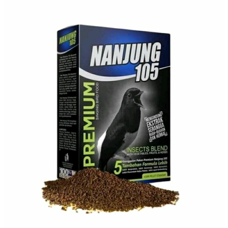 Jual Nanjung 105 voer burung juara 100gr promo (DIJAMIN ORIGINAL ...