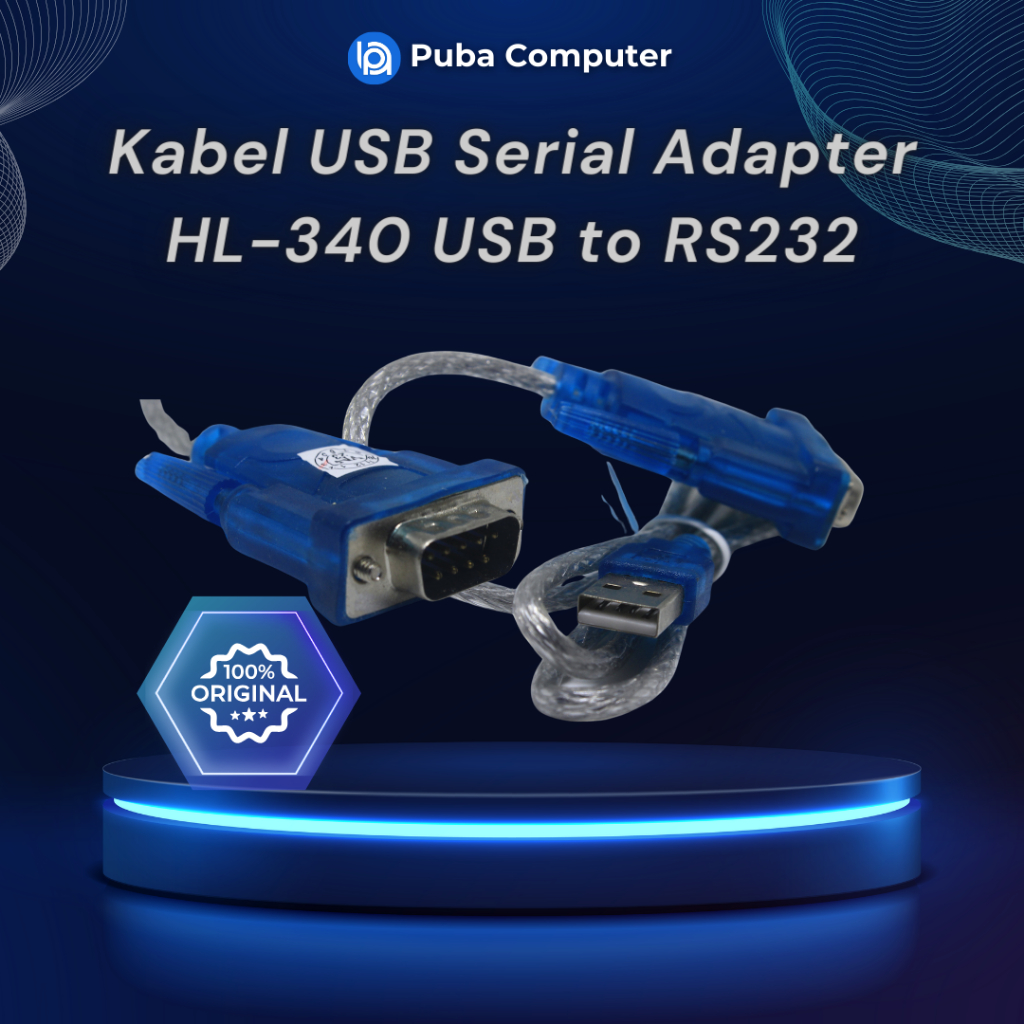 Jual Kabel USB Serial Adapter HL-340 USB to RS232 DB9 Support Win7 ...