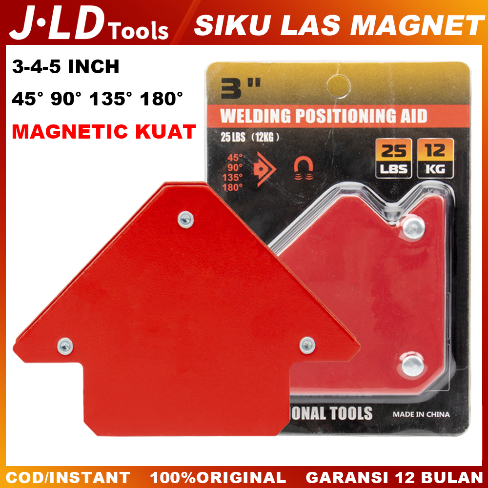 Jual JLD Siku Las Magnet 3-4-5" Magnetic Welding Holder triangle 25-75 ...