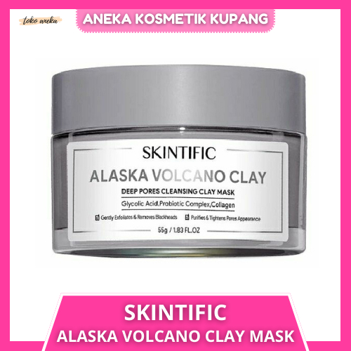 Jual SKINTIFIC Alaska Volcano Clay Mask Deep Pores Cleansing Mud Mask ...