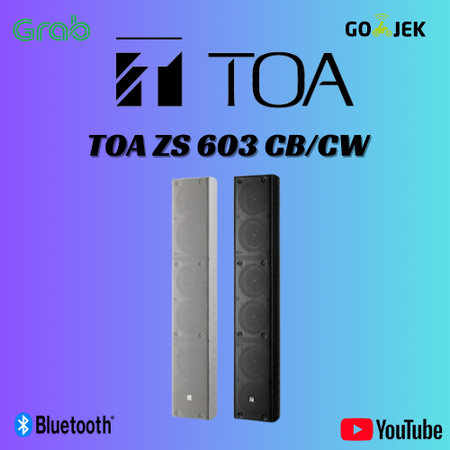 Jual COLUMN SPEAKER TOA ZS 603 CB/CW / ZS603CB/CW / ZS-063 CB/CW HIGH IMPEDANCE 60 WATT GARANSI ...