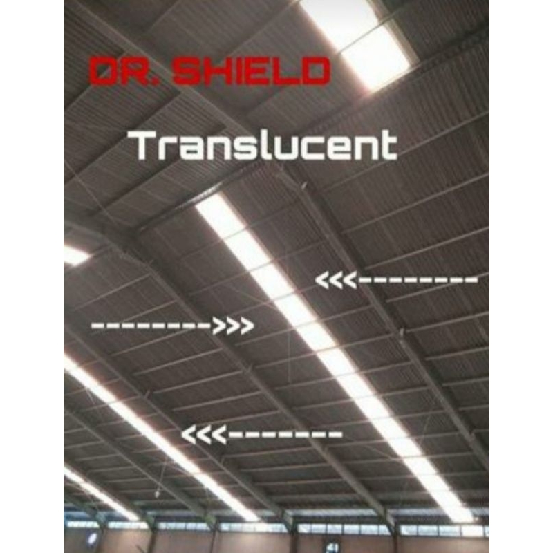 Jual Atap UPVC DR Shield Singlewall Translucent RF1050(semi trans)/mtr ...