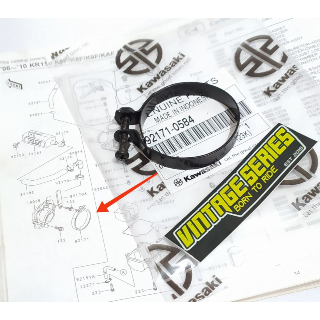 Jual CLAMP KLEM INTAKE INTEK MANIFOLD MANIPOL CARBURATOR KARBU NINJA R ...