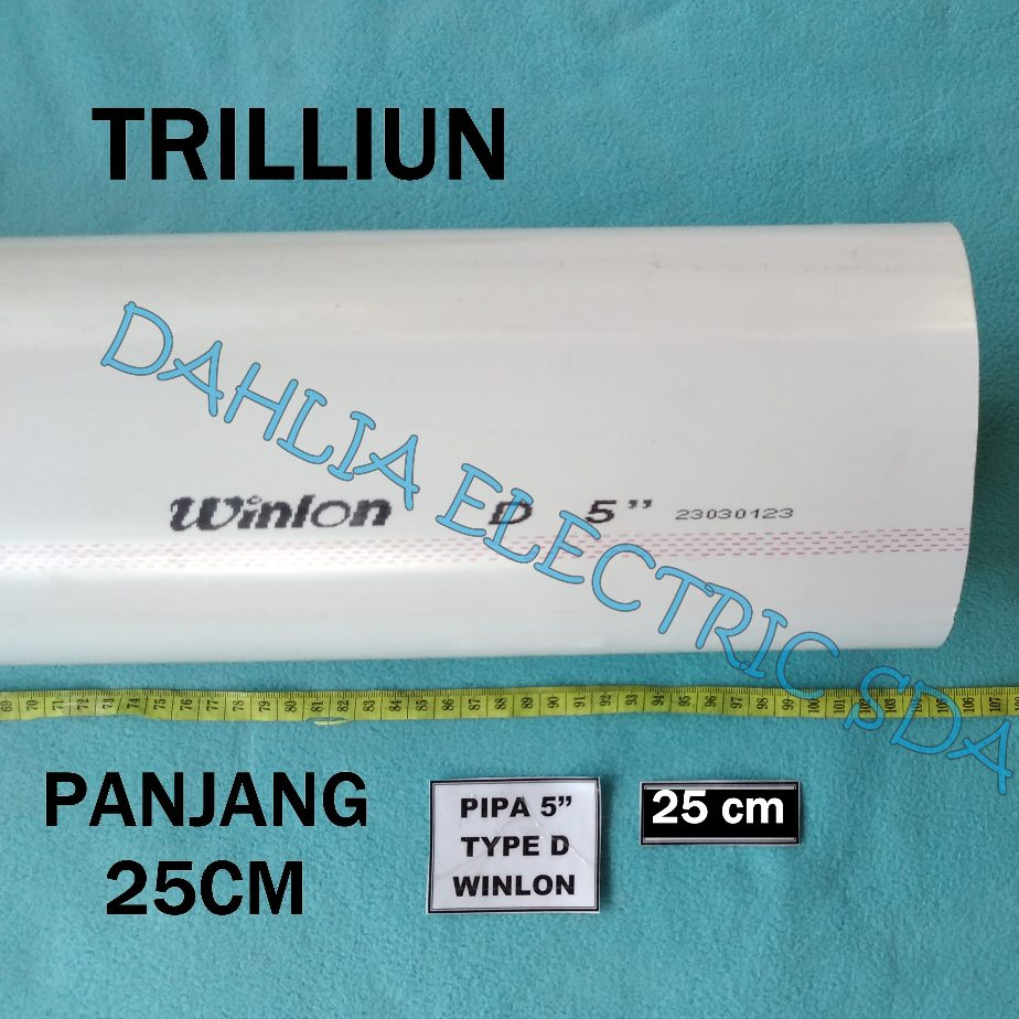 Jual PIPA PVC 5 INCH TYPE D PUTIH (25CM) | Shopee Indonesia