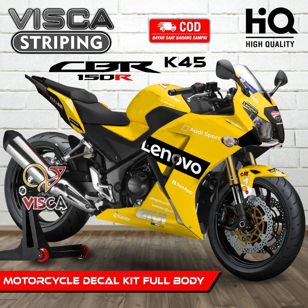 Jual Decal CBR 150R K45 Lokal - Stiker CBR 150R K45 Lokal - Dekal CBR ...