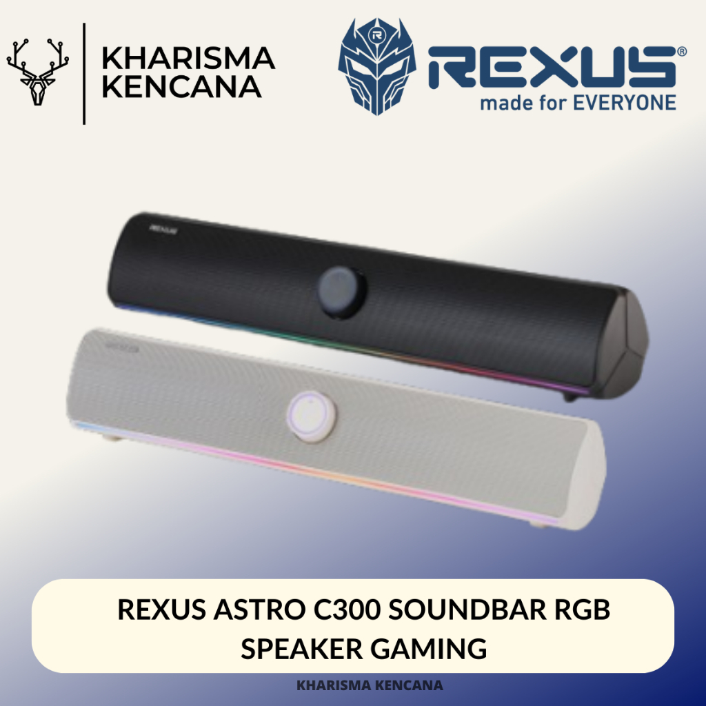 Jual REXUS ASTRO C300 SOUNDBAR RGB SPEAKER GAMING | Shopee Indonesia