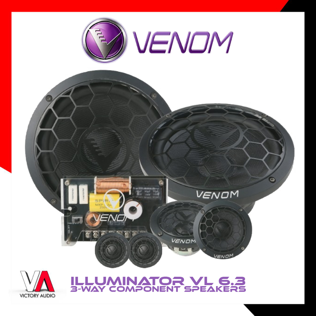 Jual Speaker Split 3-Way Component System VENOM ILLUMINATOR VL 6.3 Mid ...