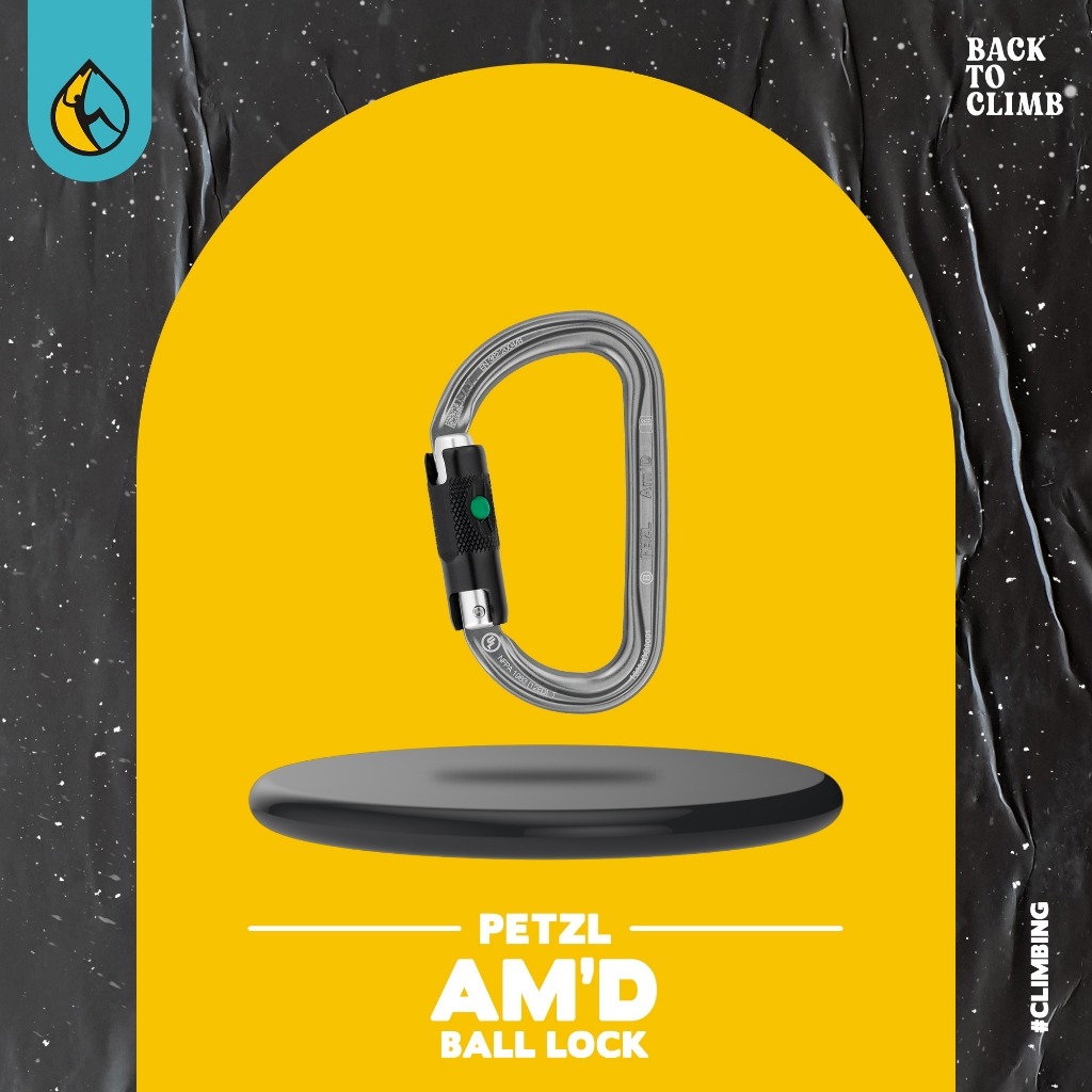 Jual Petzl AMD Ball Lock Safety Locking Carabiner for Rope Access ...