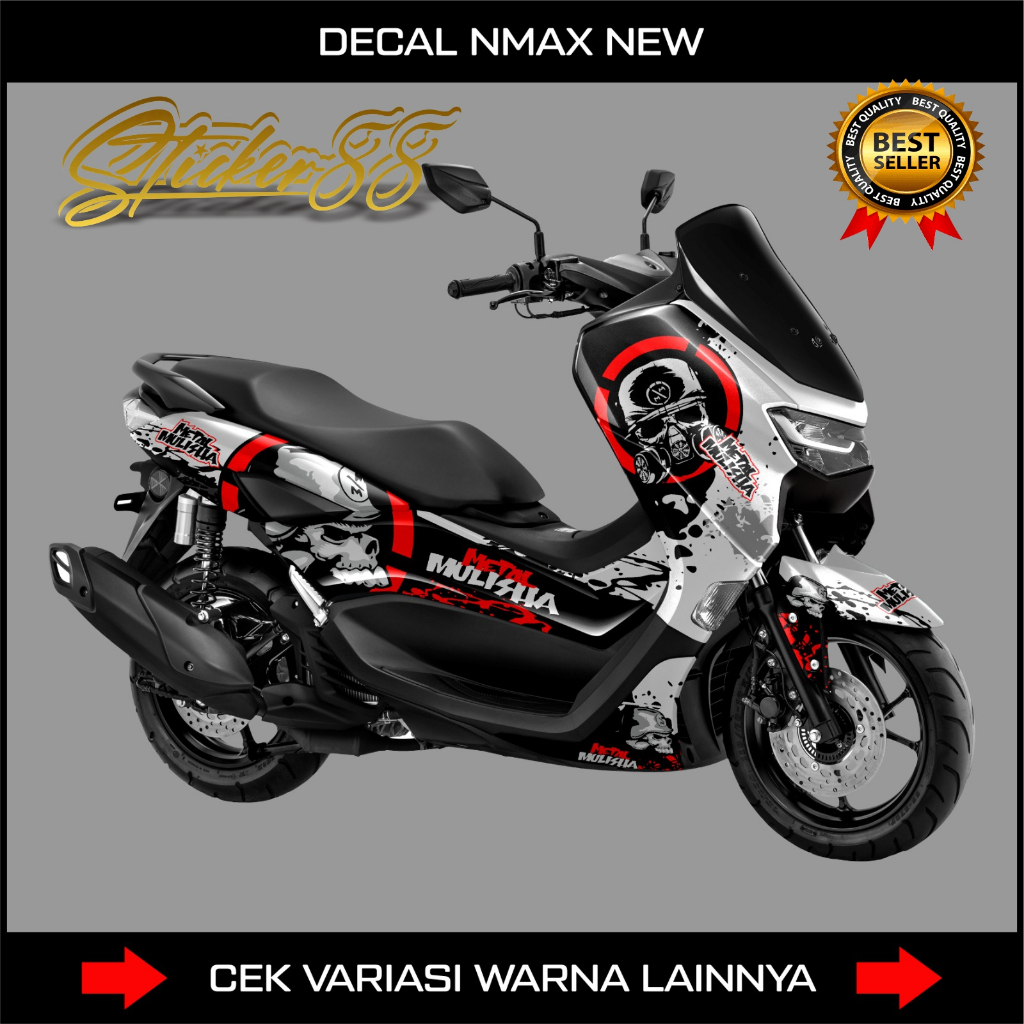 Jual Sticker decal nmax new 155 / 2020 - 2022 / metal mulisha grafis ...