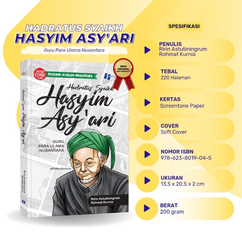 Jual Komik Hadratus Syaikh Hasyim Asy'ari ORI Komik Hadratus Syaikh ...
