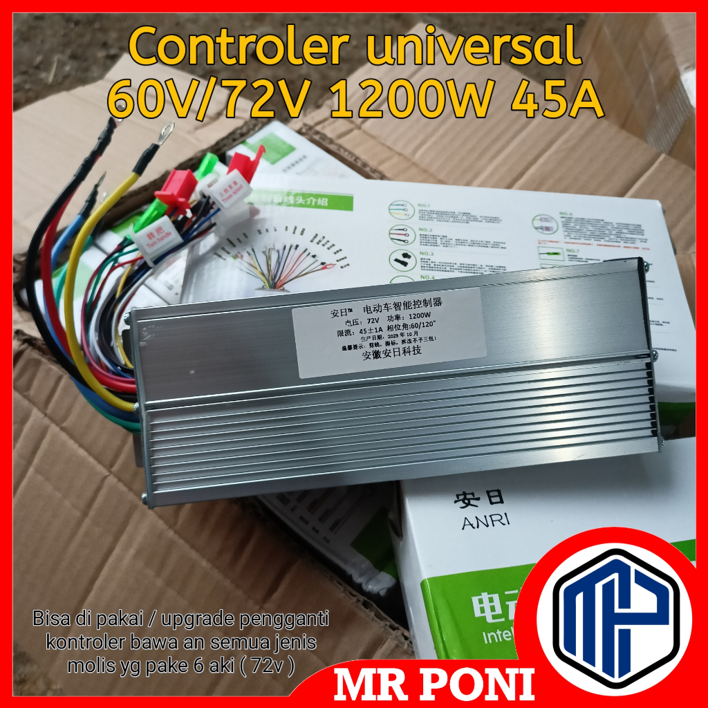 Jual Controller BrushLess / BLDC RemoteMulti 72v 90v 1200w Sepeda ...