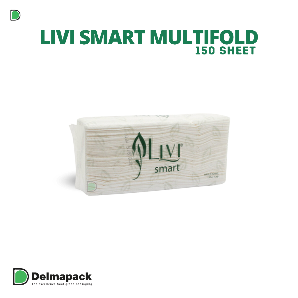 Jual Tissue LIVI Multifold smart 150's / Hand Towel Tissu | Shopee ...