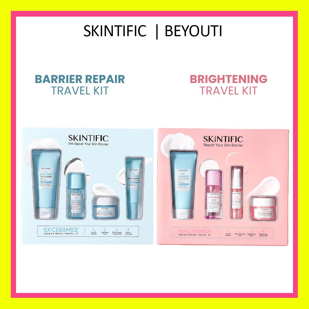 Jual SKINTIFIC 5X Ceramide Barrier Repair Travel Kit Paket Mini Set ...