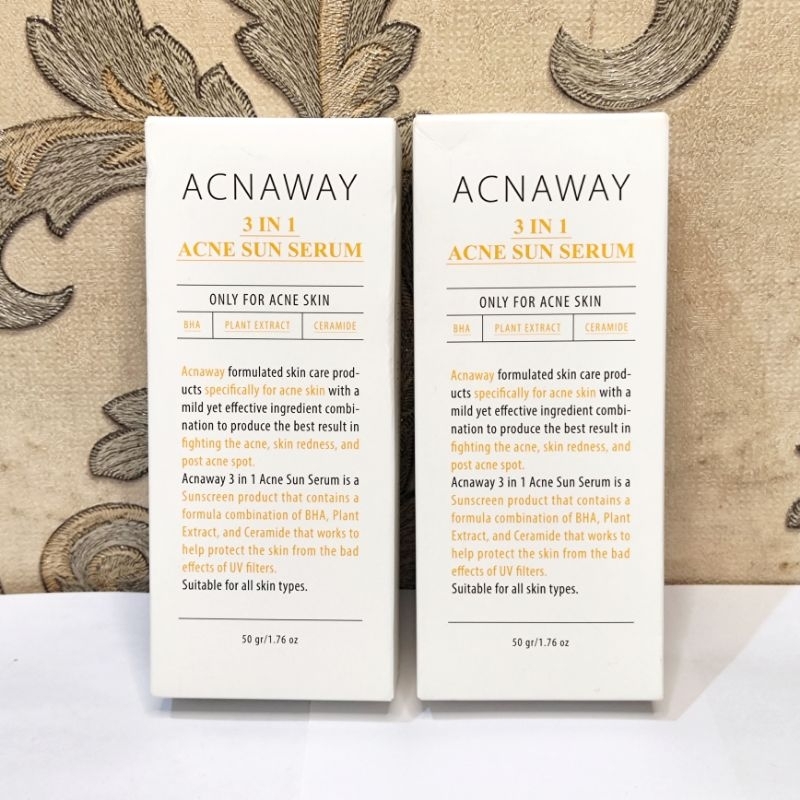 Jual ACNAWAY 3in1 Acne Sun Serum SPF 50+ PA+++ 50gr | Shopee Indonesia