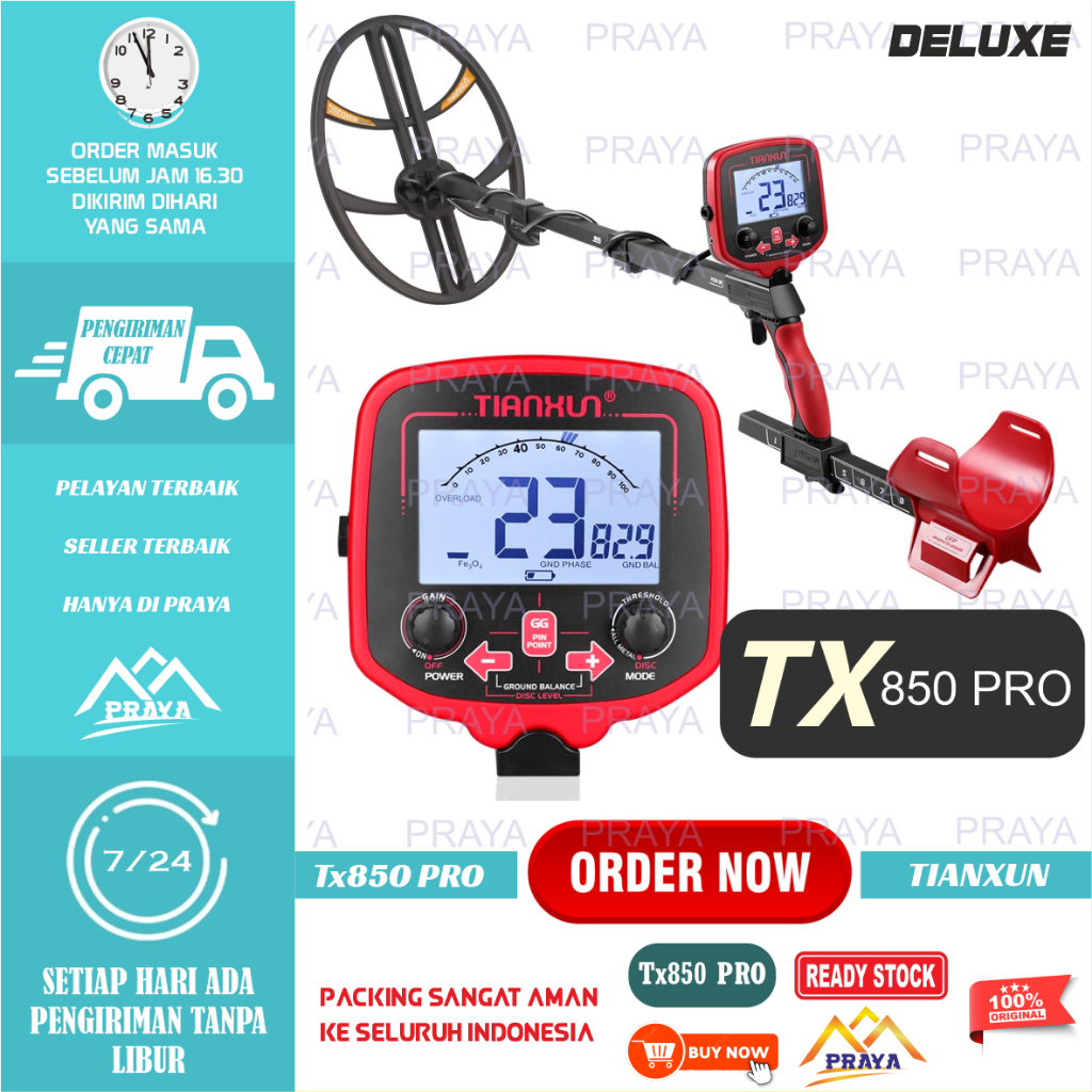 Jual PROFESSIONAL METAL DETECTOR TX850 UNDERGROUND ALAT PENCARI EMAS TX-850 LOGAM TIANXUN gp ...