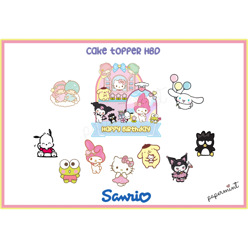 Jual CAKE TOPPER SANRIO | Shopee Indonesia
