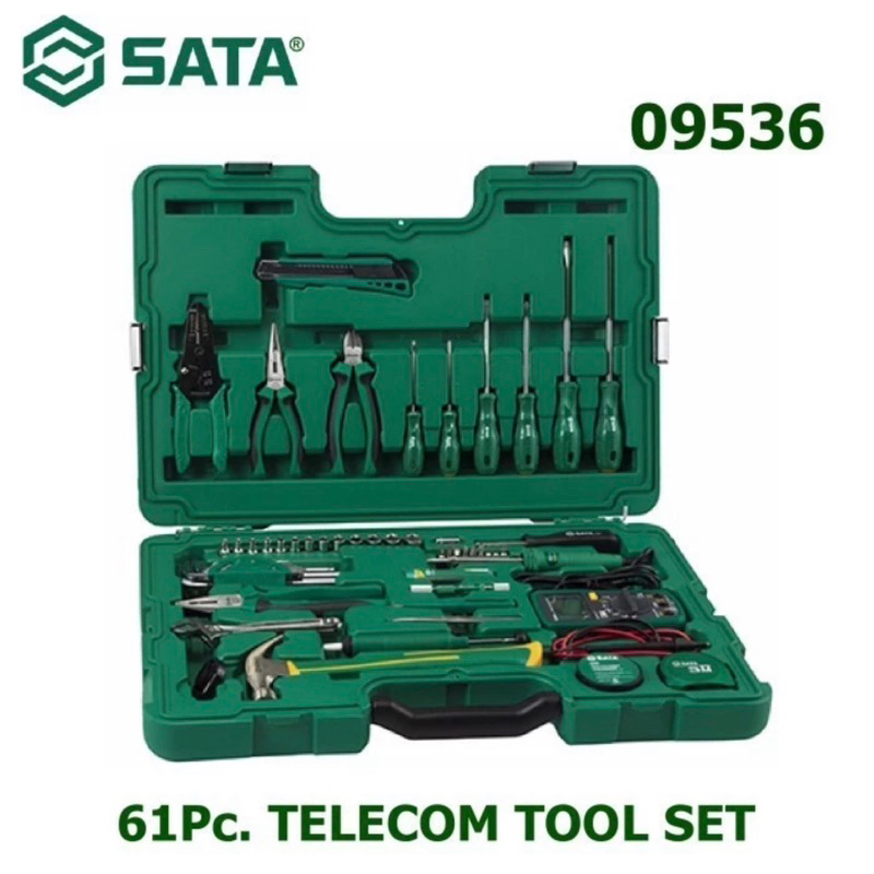 Jual SATA TOOL KIT SET 09536 - 61Pc. TELECOM TOOL SET | Shopee Indonesia