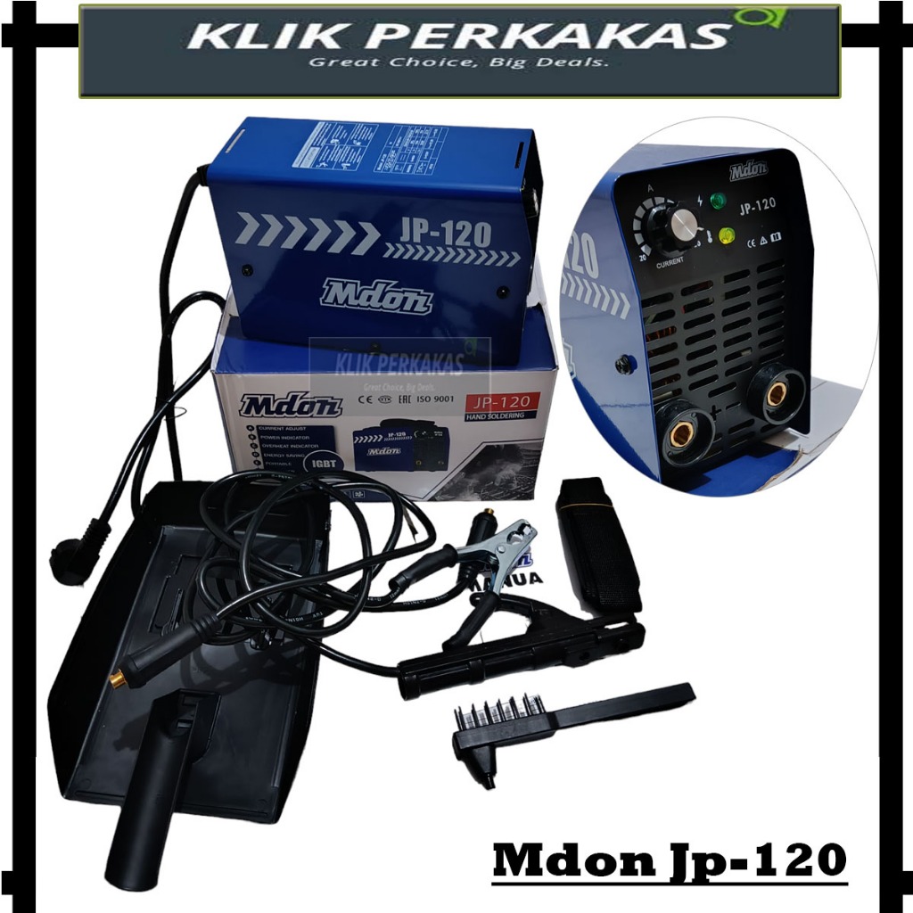 Jual Mesin Las Mdon Inverter MMA 120 IGBT 450 watt / Mesin las / Mesin ...