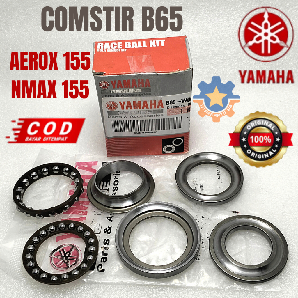 Jual COMSTIR YAMAHA B65 MOTOR AEROX 155 NMAX 155 KUALITAS ORI YGP ASLI BEARING MANGKOK STANG ...