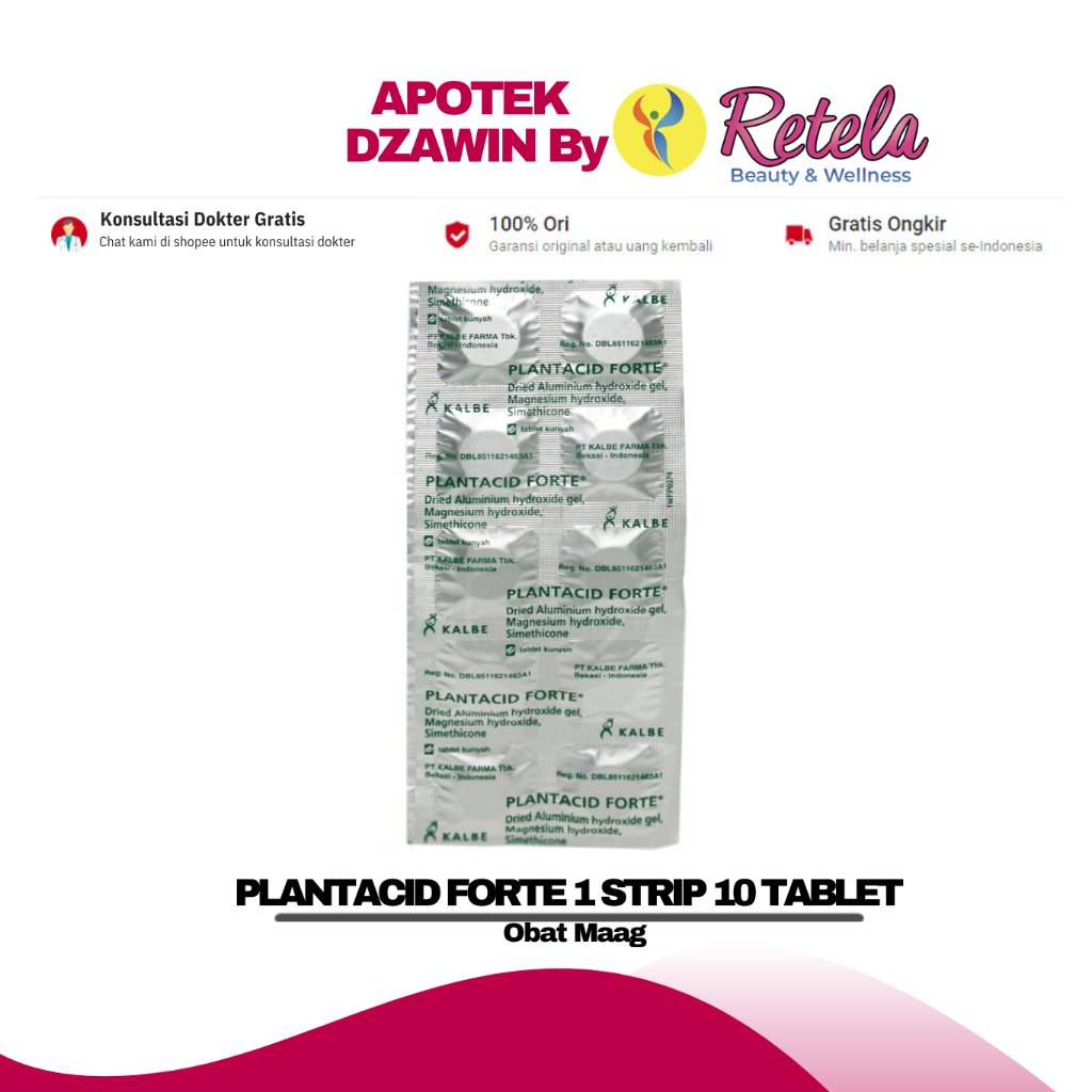 Jual PLANTACID FORTE 1 STRIP 10 TABLET | Shopee Indonesia
