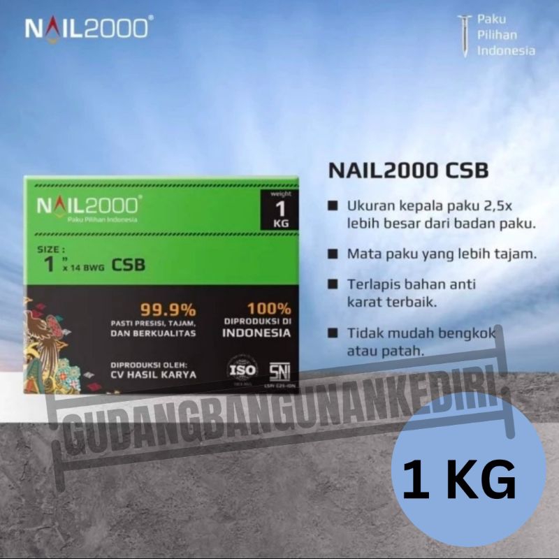 Jual paku kalsiboard calciboard kalsibot NAIL2000 NAIL 2000 1kg ...