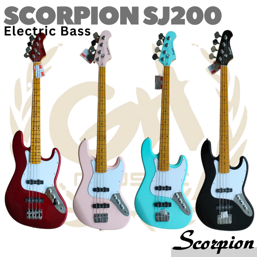 Jual SCORPION SJ200 Electric Bass Guitar | Gitar Listrik Elektrik Jazz ...