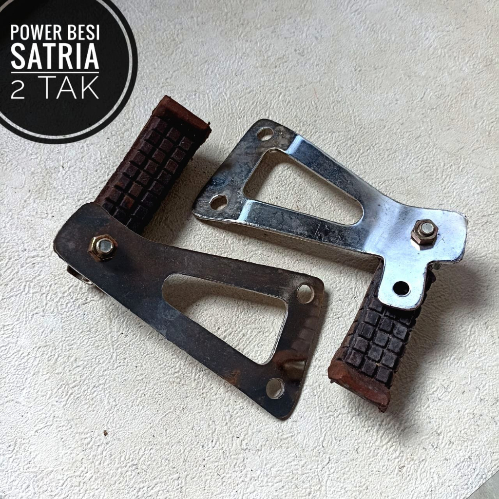 Jual Power Besi dudukan sayap stang kaki Satria 2 tak + footstep ...