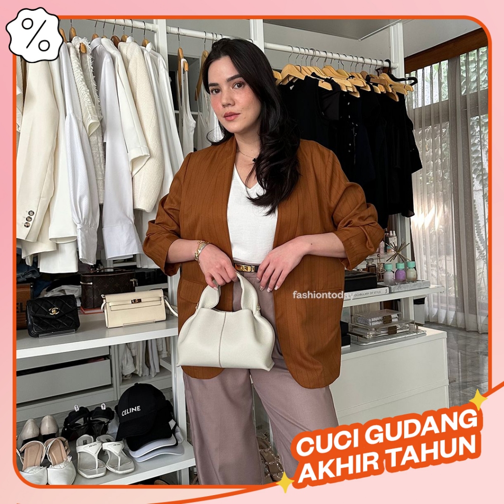 Jual Olivia Blazer ( Blazer Premium FASHIONTODAY ) | Shopee Indonesia