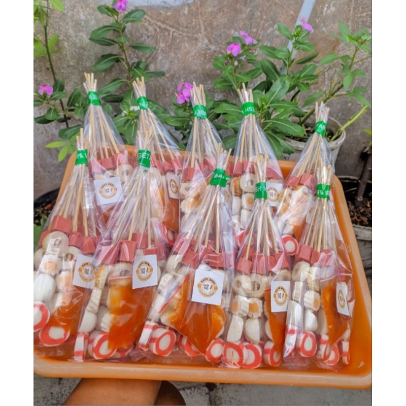 Jual Sate Lok Lok Seafood Frozen isi 8 Tusuk Free Saos Sate Suki ...