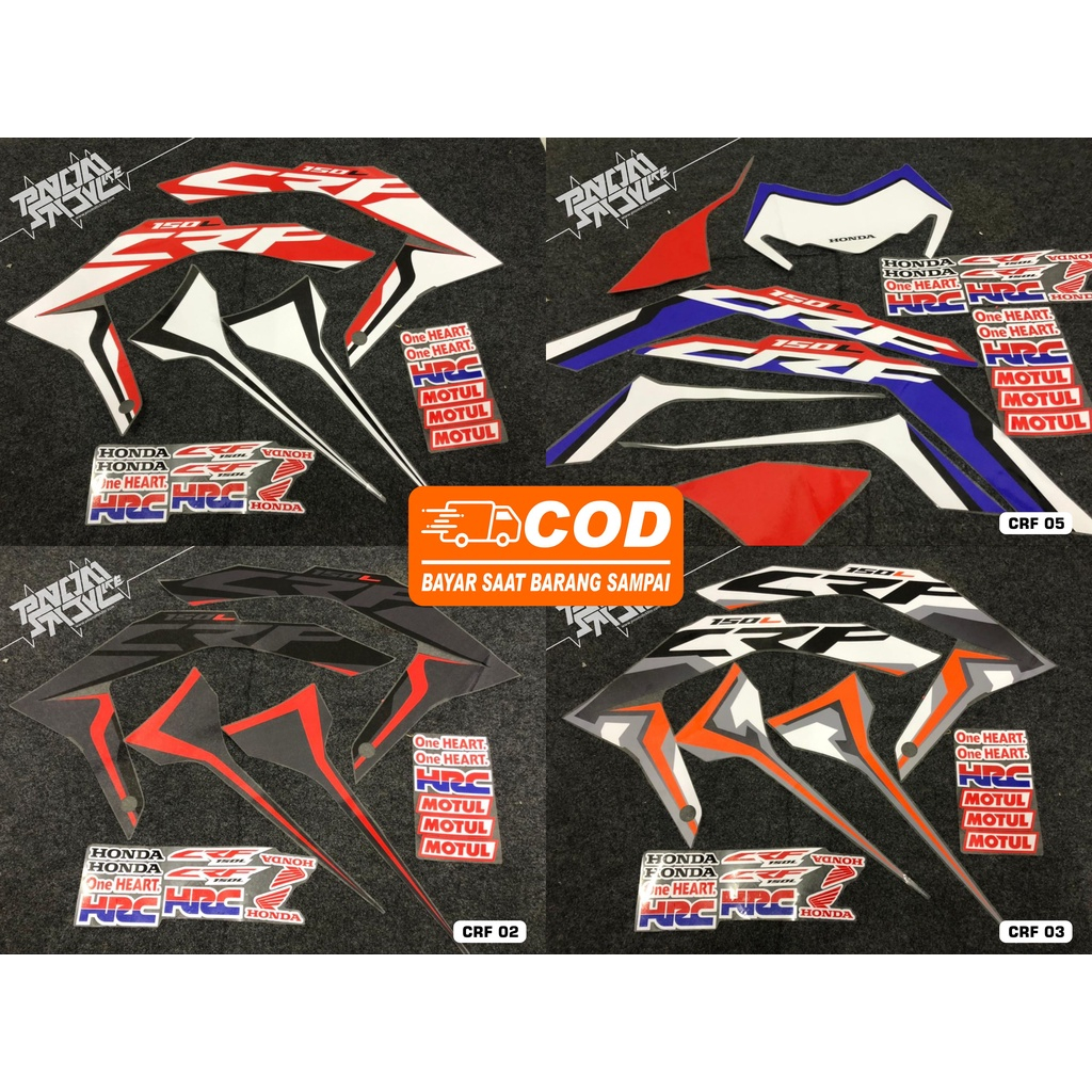 Jual Striping CRF Sticker Variasi Motor Honda CRF 150 L Stiker List ...
