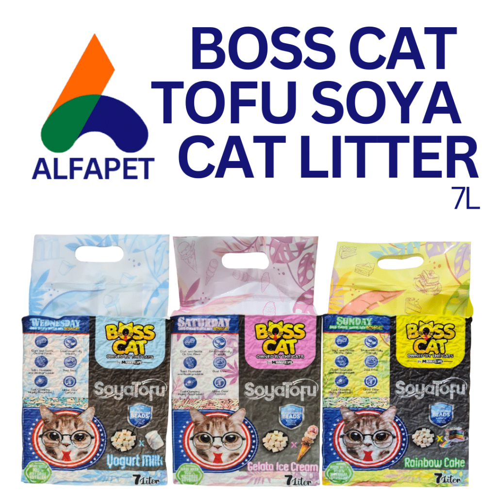 Jual BOSSCAT boss cat tofu soya 7L pasir kucing | Shopee Indonesia