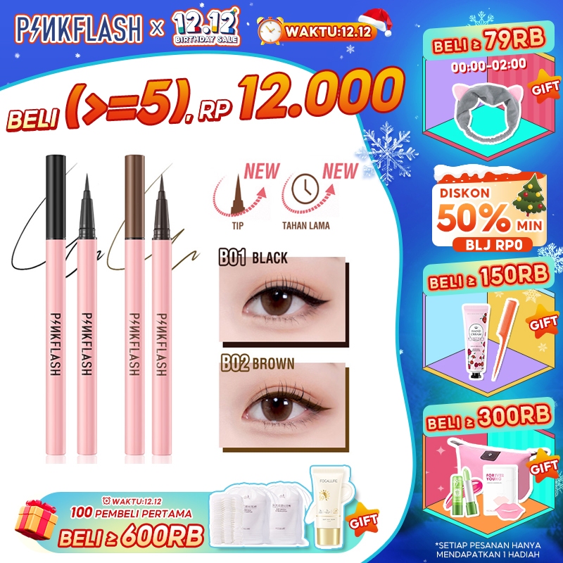 Jual PINKFLASH Waterproof Liquid Eyeliner Pencil 24 jam Long Wear Quick Dry Smudge-proof Anti ...
