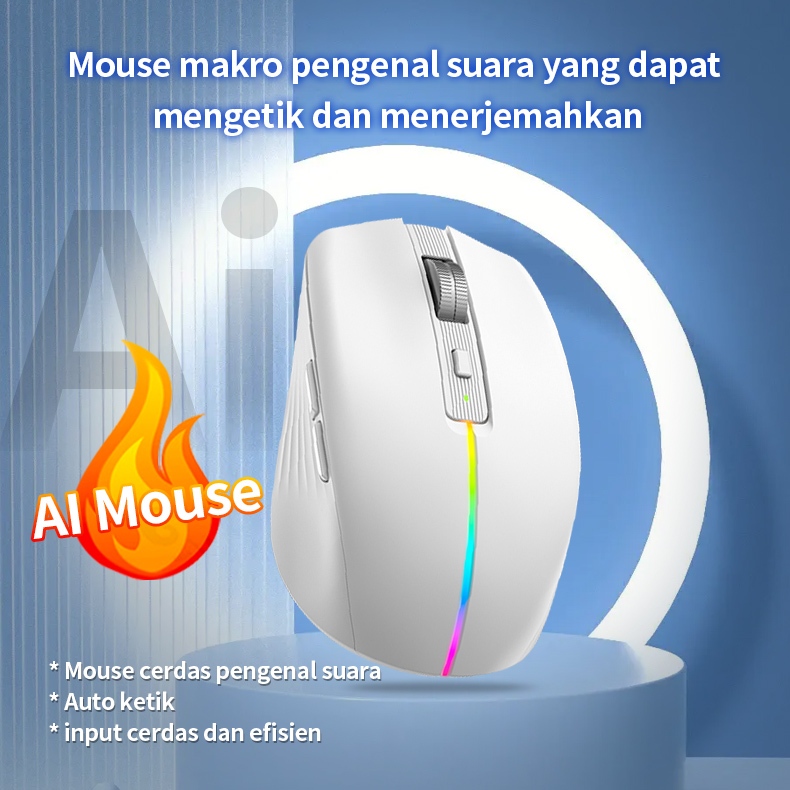 Jual MICLINK-M95 Mouse AI Rechargeable Type C dengan Receiver USB PC ...