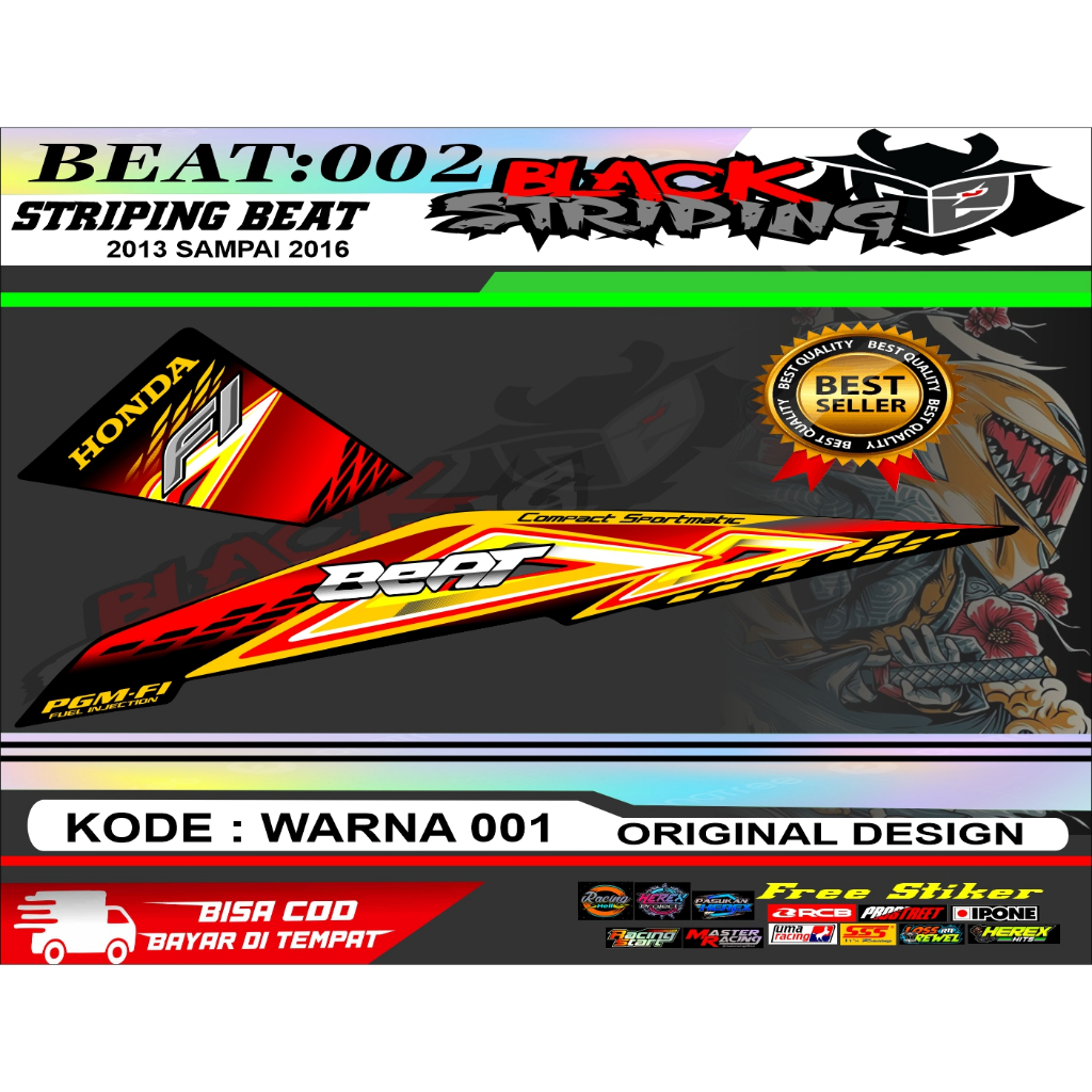 Jual STRIPING BEAT VARIASI 001 | Shopee Indonesia