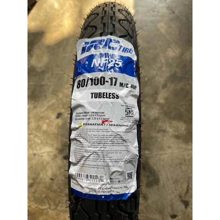 Jual BAN LUAR 80/100-17 IRC NF25 TUBE TYPE ( BAN DALAM ) MEGA PRO ...