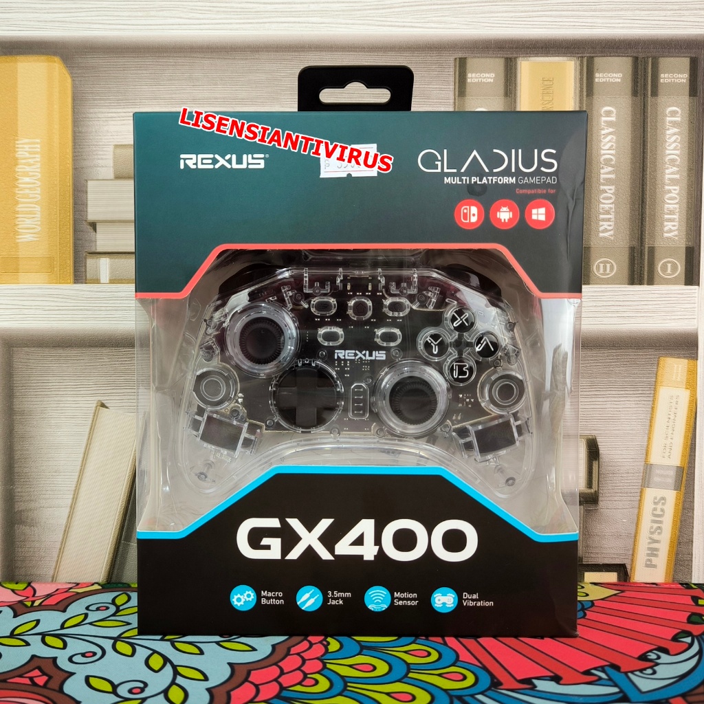 Jual Stik PC Rexus GX400 Bluetooth Gamepad Macro Vibration Audio 3.5mm ...
