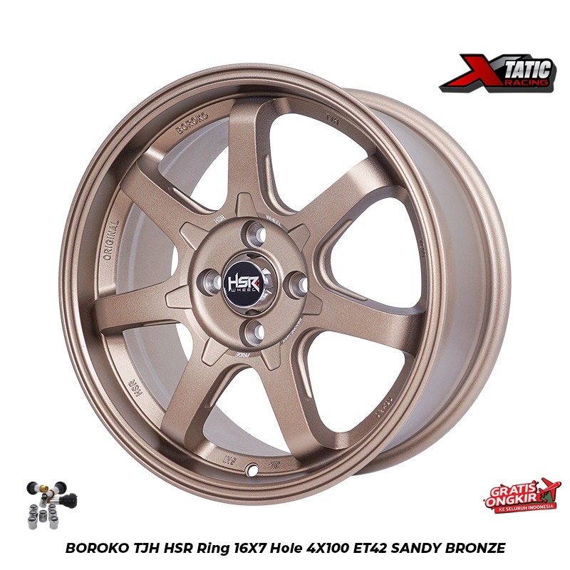 Jual Velg Mobil Jdm R16 Hsr Boroko TJH Pcd 4x100 Buat Jazz Yaris Swift Mazda2 Dll | Shopee Indonesia