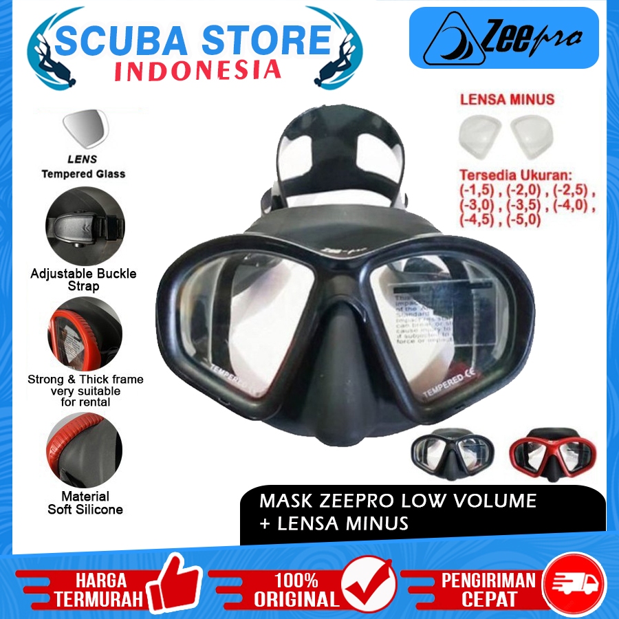 Jual Mask Low Volume Zeepro Lensa Lens Minus Optical Masker Kacamata ...