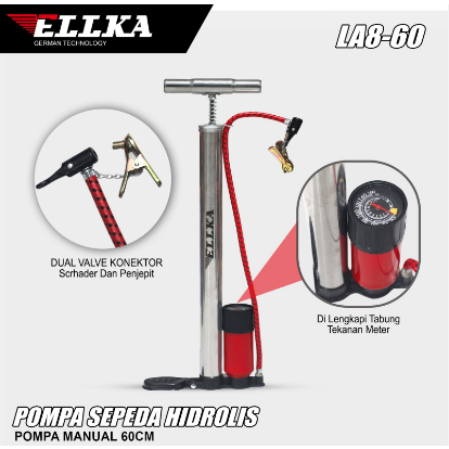 Jual [PALING MURAH] Pompa Ban Motor ELLKA Pompa Sepeda Motor Kompa ...