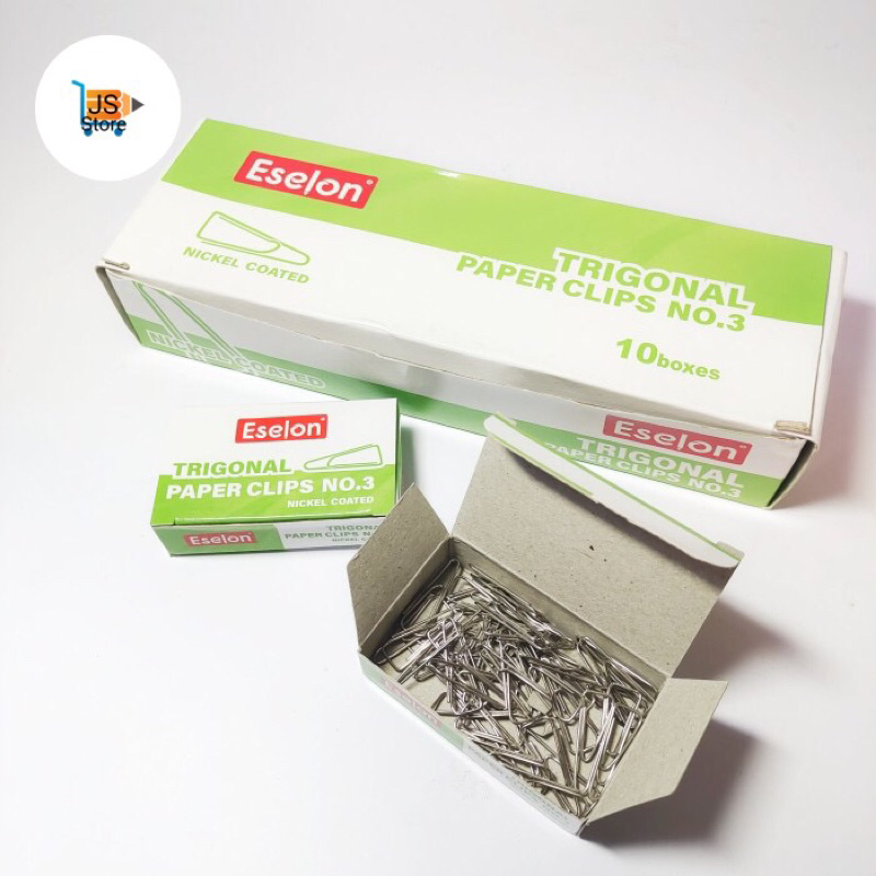 Jual Trigonal paper Clip No 3 / Paper Clip Segitiga No 3 / Klip Kertas ...