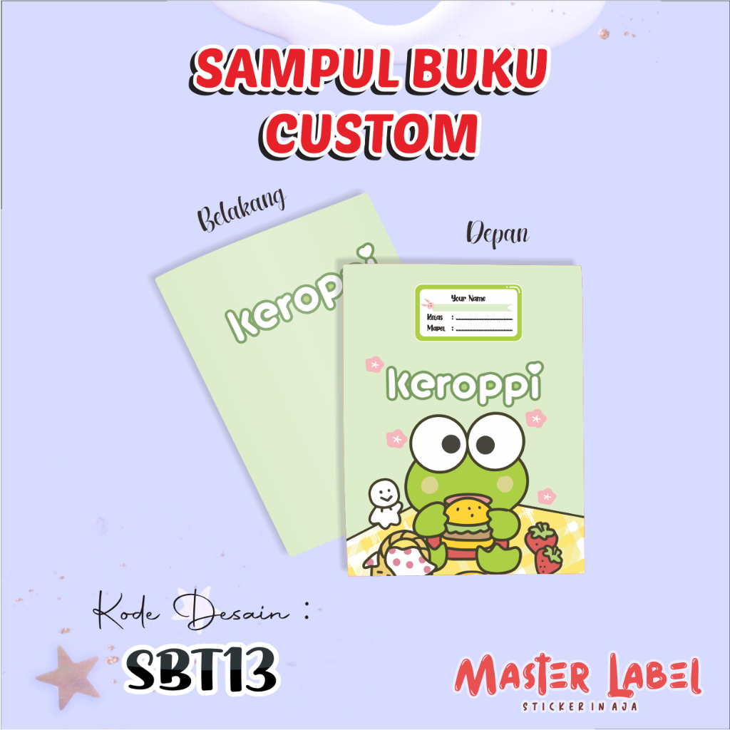 Jual Sampul Buku Custom Sampul Buku Tulis Sampul Buku Lucu Sampul Buku ...