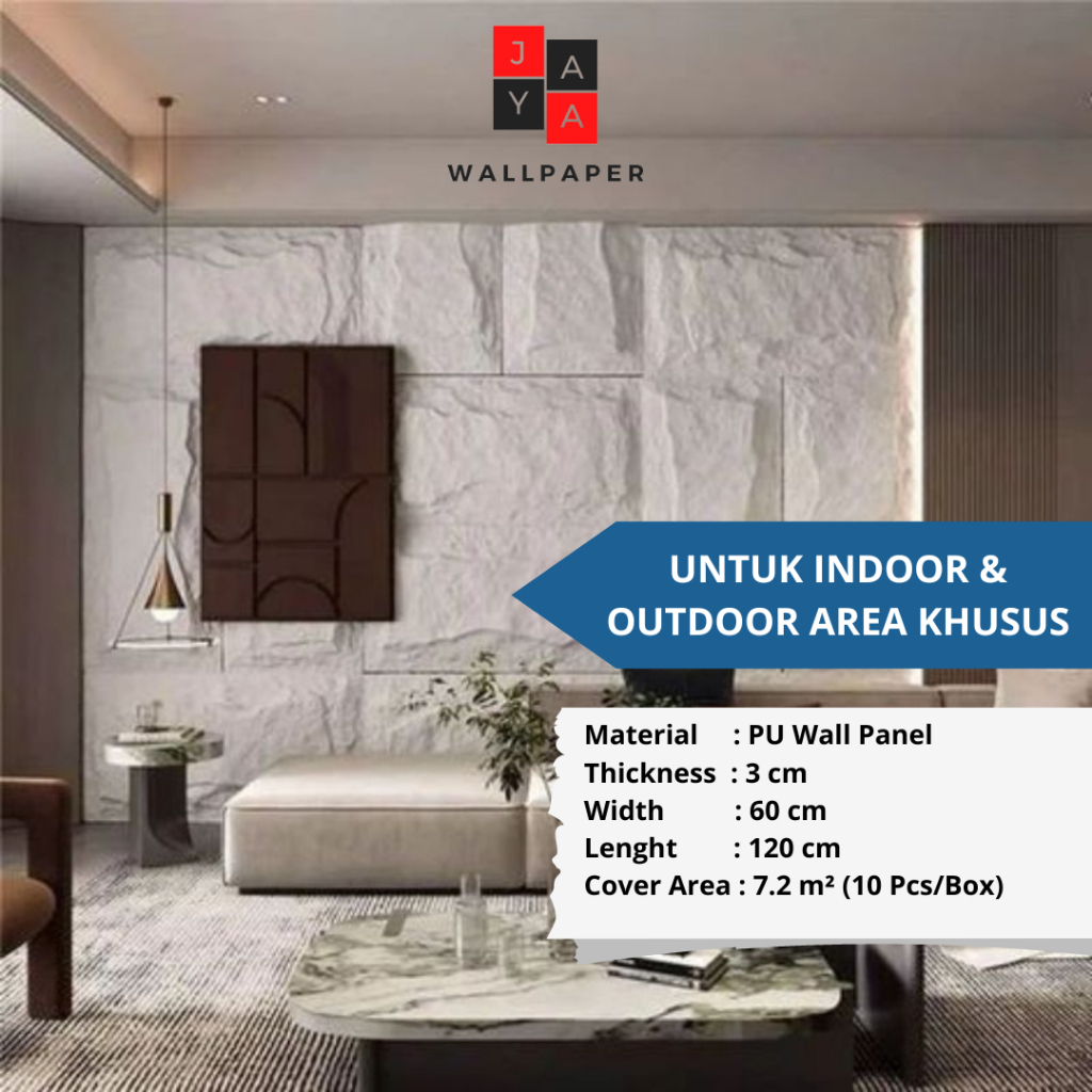 Jual Wall Stone Panel Dinding 3D Batu Alam Wallpanel | Shopee Indonesia