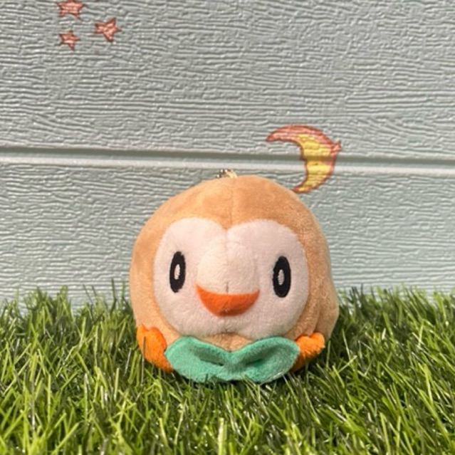 Jual Boneka Plush Keychain Pokemon Rowlet All Star Collection Original ...