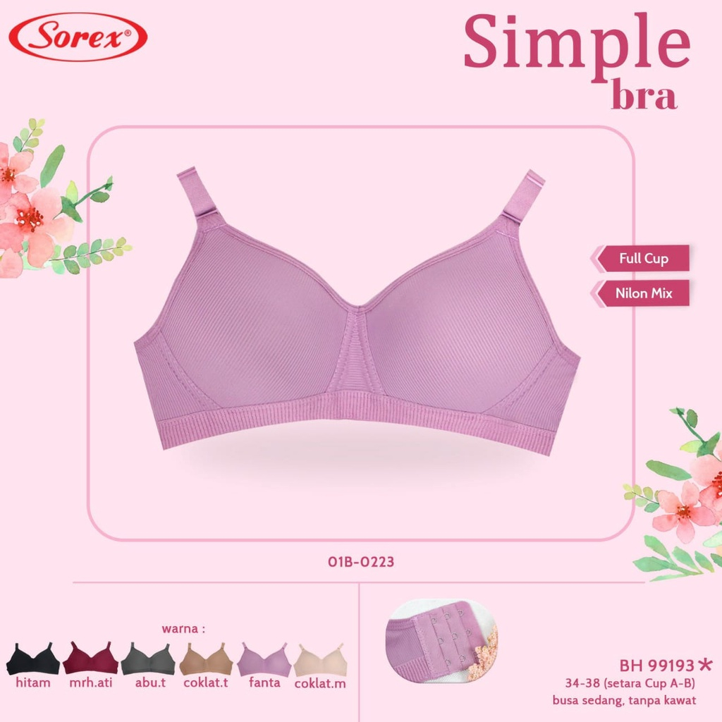 Jual Bh Bra Sorex 99193 Cup Sedang Tekstur Garis Busa Sedang Tanpa