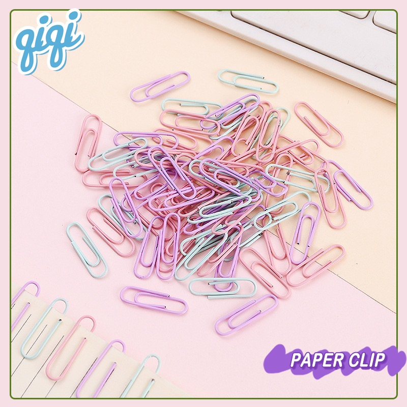 Jual Paper Clip Warna Metalic / warna macaron / Paper klip warna ...