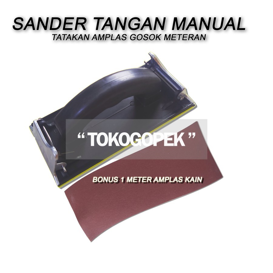 Jual Sander Tangan Manual Tatakan Amplas Roll Gosok Meteran - Bonus ...
