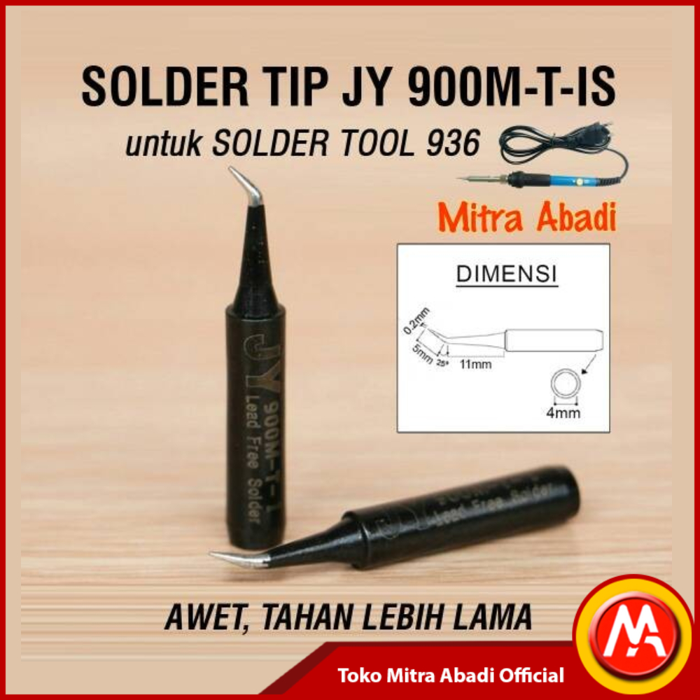 Jual Mata Solder/Solder Tip JY 900M-T-IS for Solder Tool 936 | Shopee Indonesia