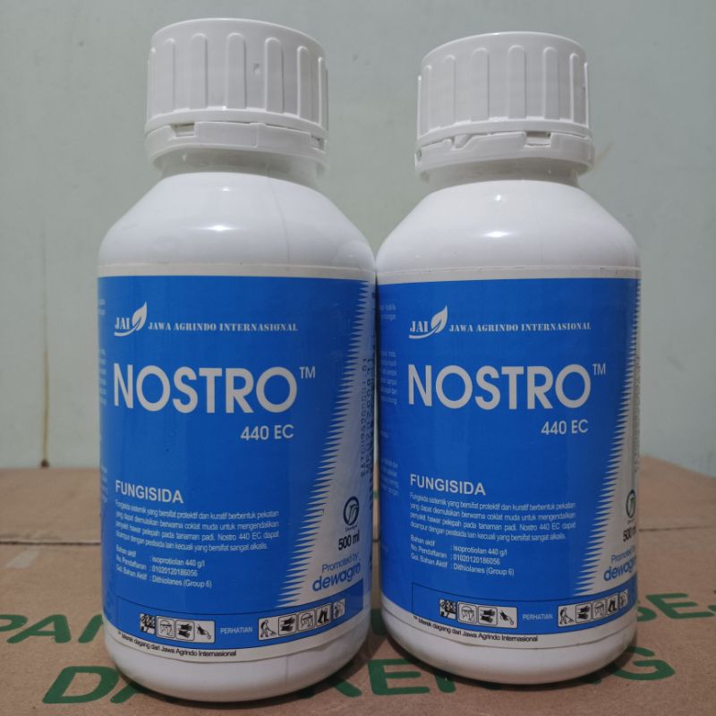 Jual NOSTRO 440 EC 500ml isoprotiolan, untuk mengendalikan penyakit hawar busuk pelepah pada ...
