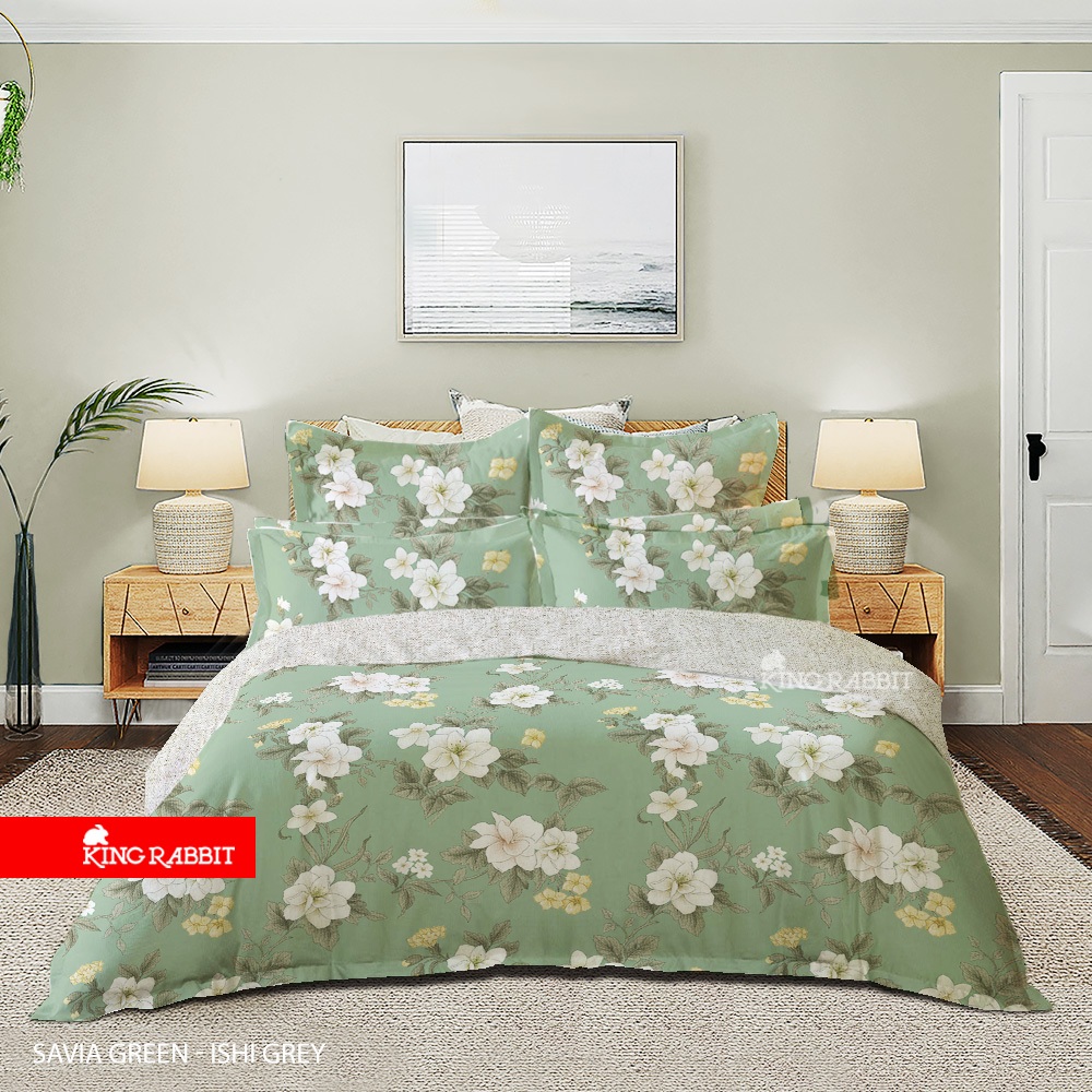 Jual King Rabbit Organic Bamboo Velvet Complete Set Bed Cover & Sprei ...