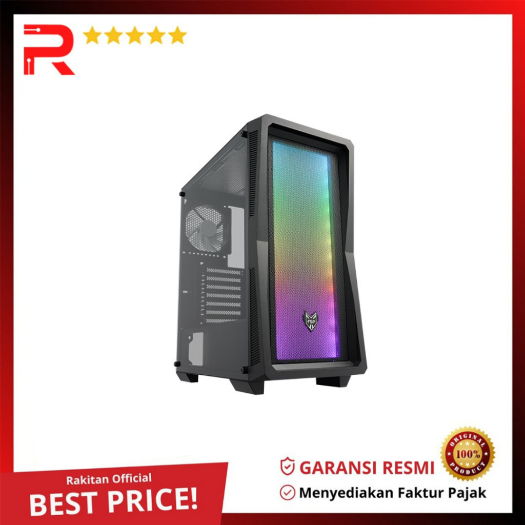 Jual Casing FSP CMT 212A ATX Mid Tower Tempered Glass Gaming Case ...